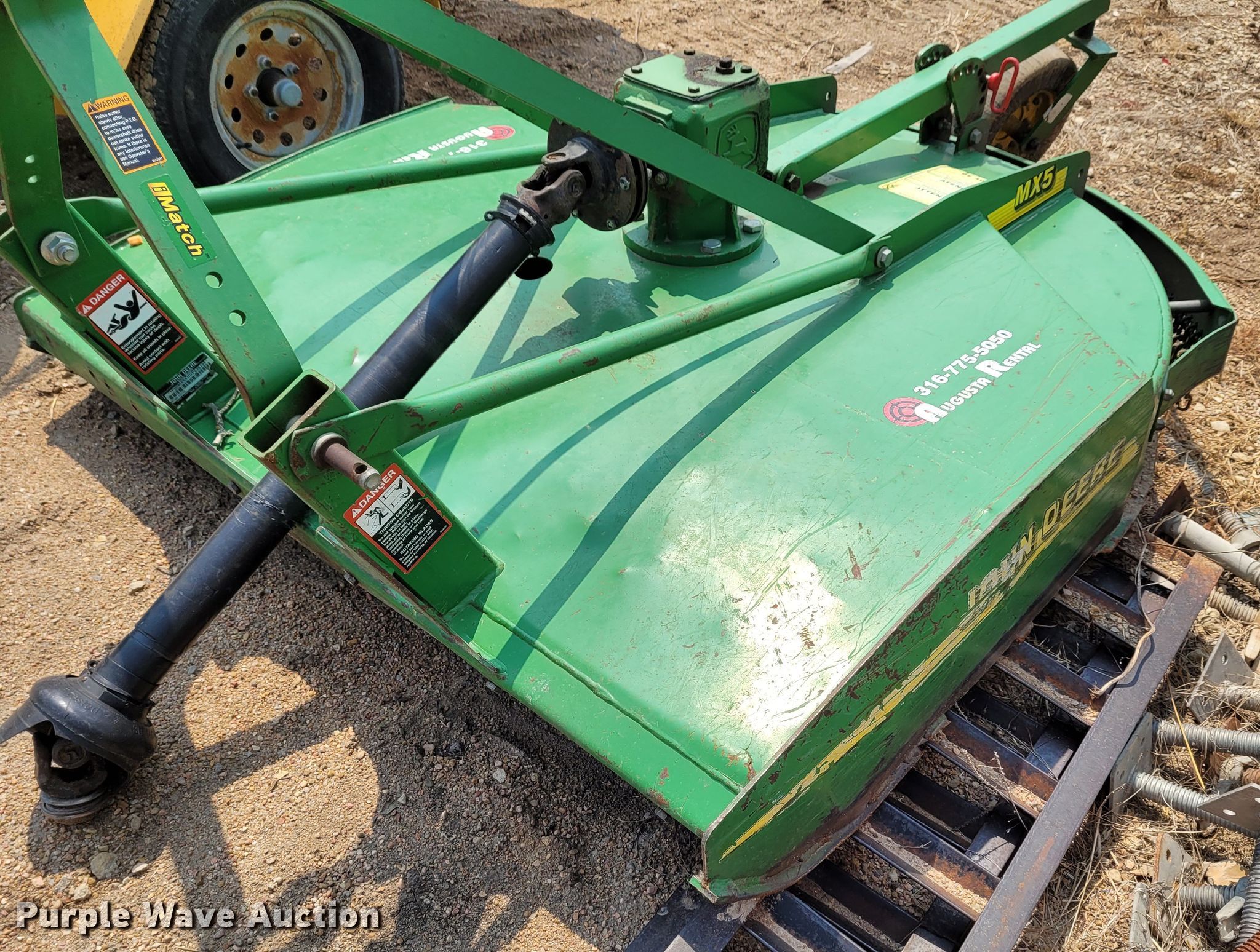 John Deere MX5 rotary mower in Augusta, KS | Item BY9379 sold | Purple Wave