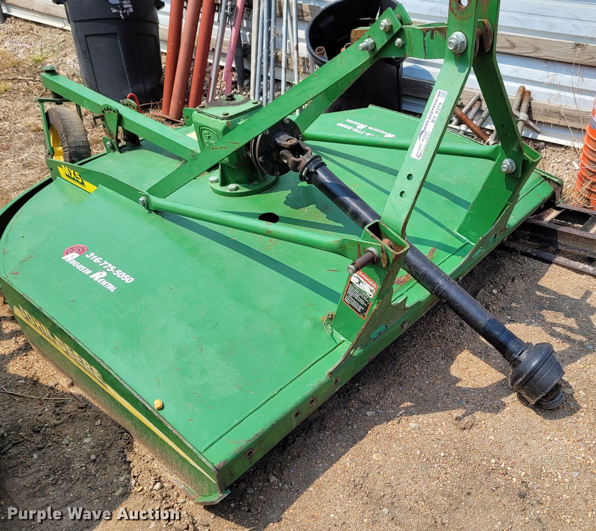 John Deere MX5 rotary mower in Augusta, KS | Item BY9379 sold | Purple Wave