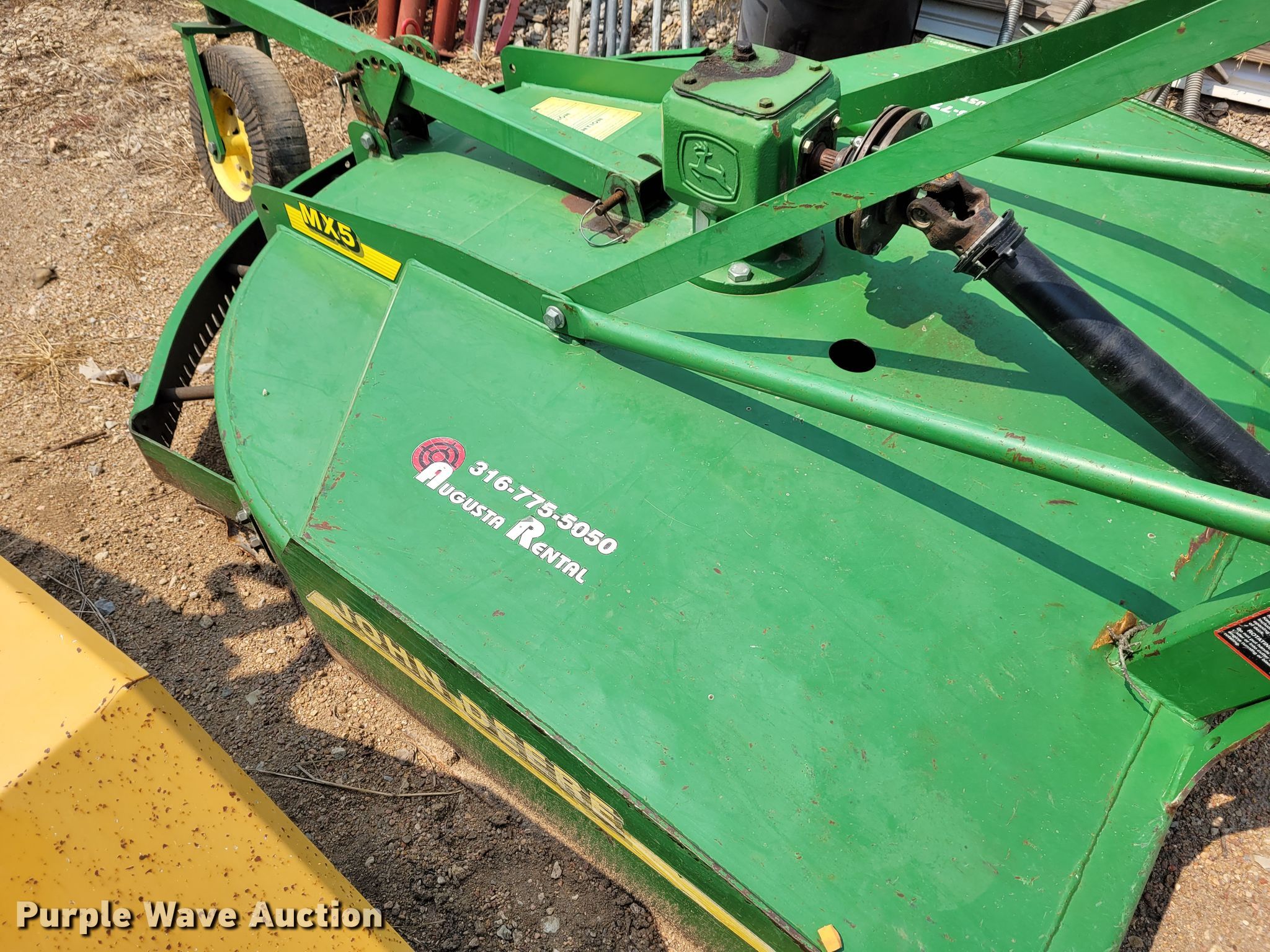 John Deere MX5 rotary mower in Augusta, KS | Item BY9379 sold | Purple Wave