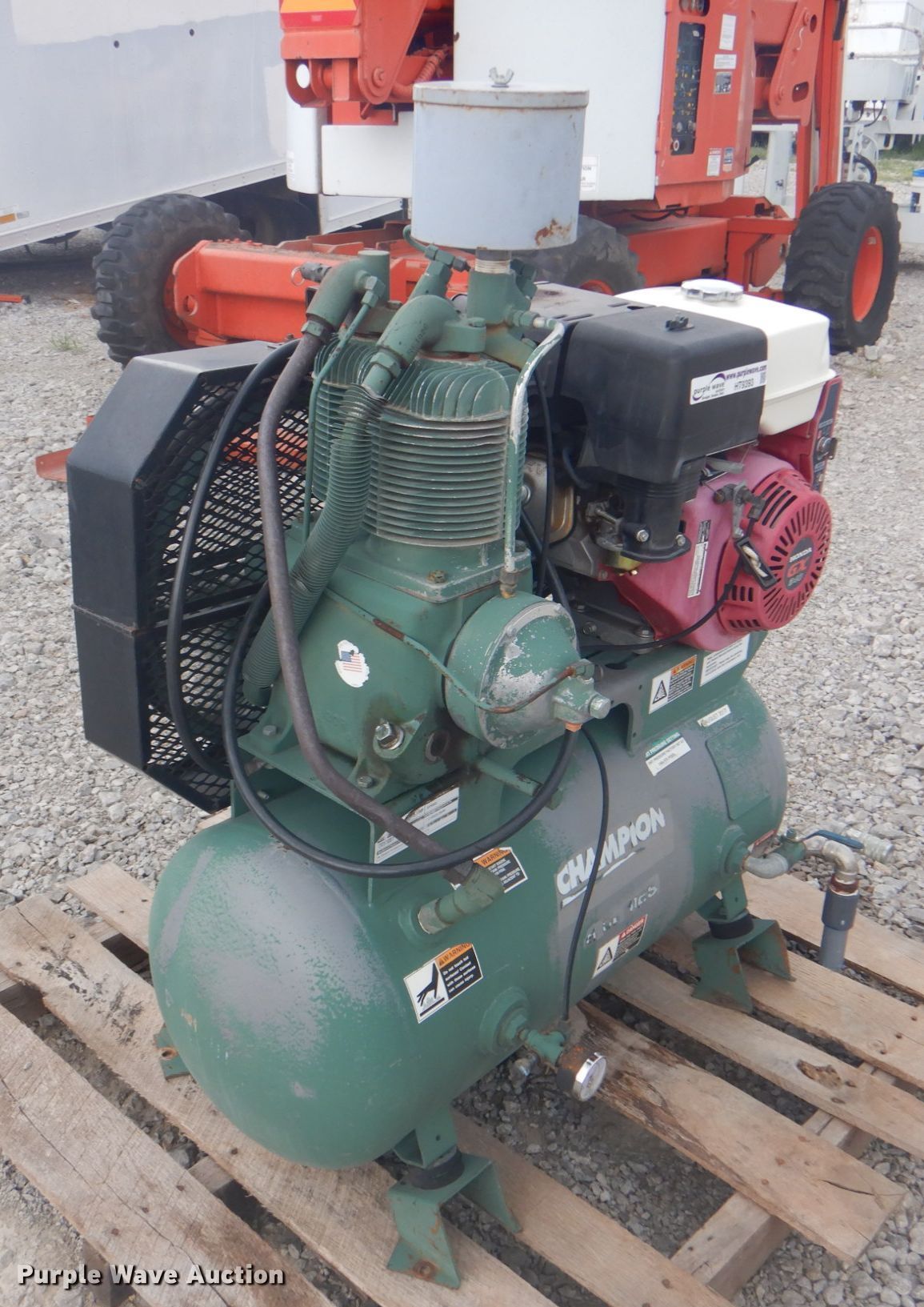 Champion air compressor in Collinsville, OK | Item HT9393 sold | Purple ...