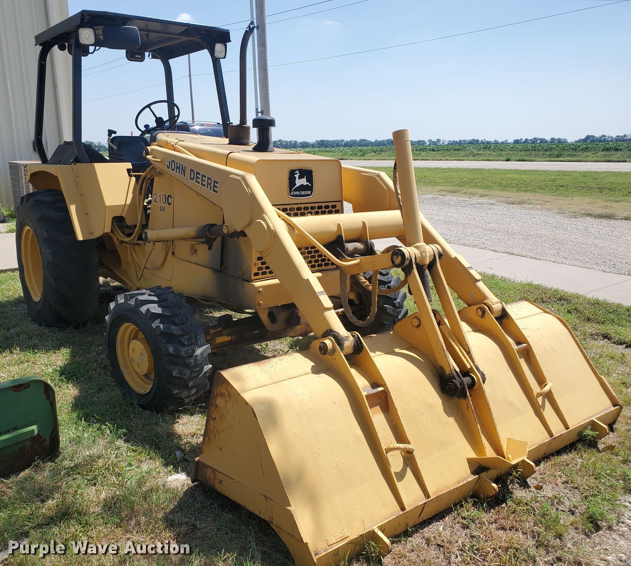 1992 John Deere 210C industrial tractor in Newton, KS | Item KY9067 ...