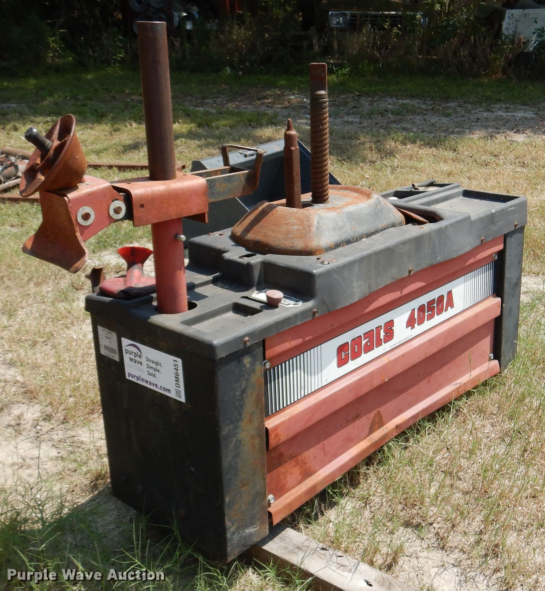 Coats 4050A tire machine in Gainesville, TX | Item DM6451 sold | Purple ...