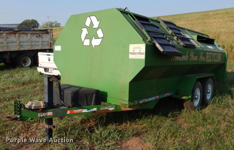 2014 Pro Tainer ProHR16 recycling dump trailer in Arkansas City, KS ...