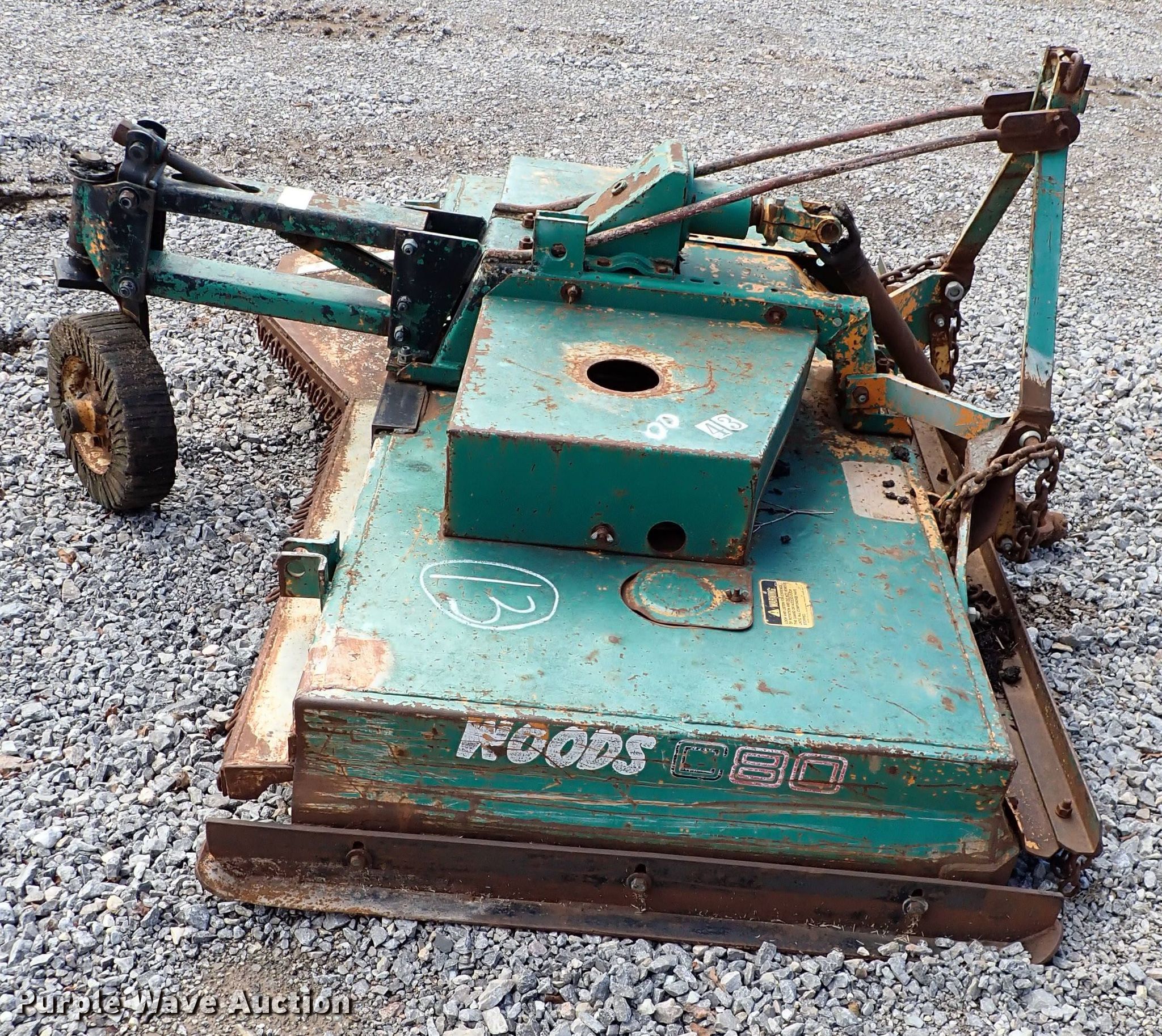 Woods C80 rotary mower in Oklahoma City, OK | Item IC9516 sold | Purple ...