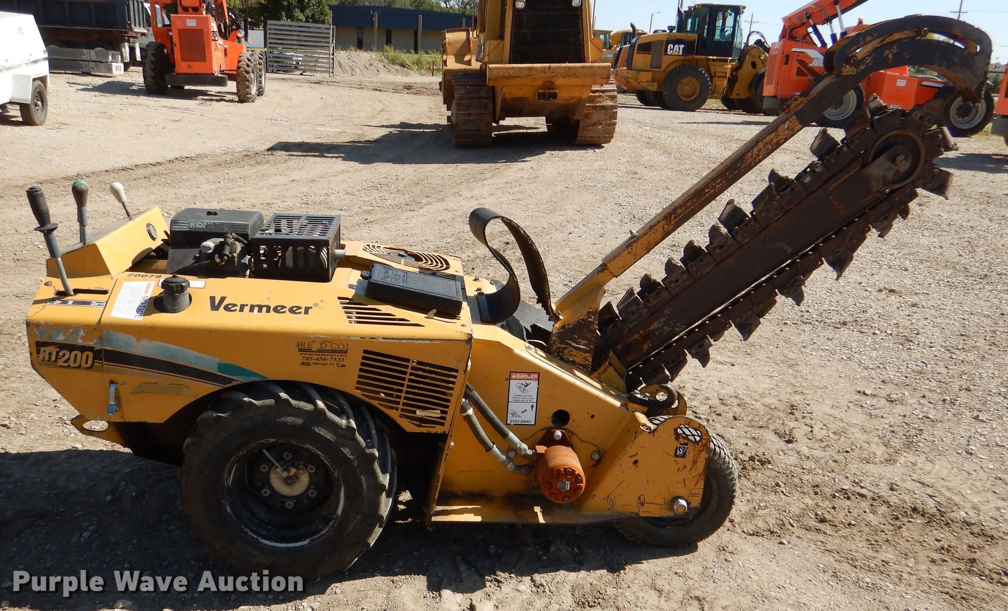 2007 Vermeer RT200 trencher in Wamego, KS | Item DL3201 sold | Purple Wave