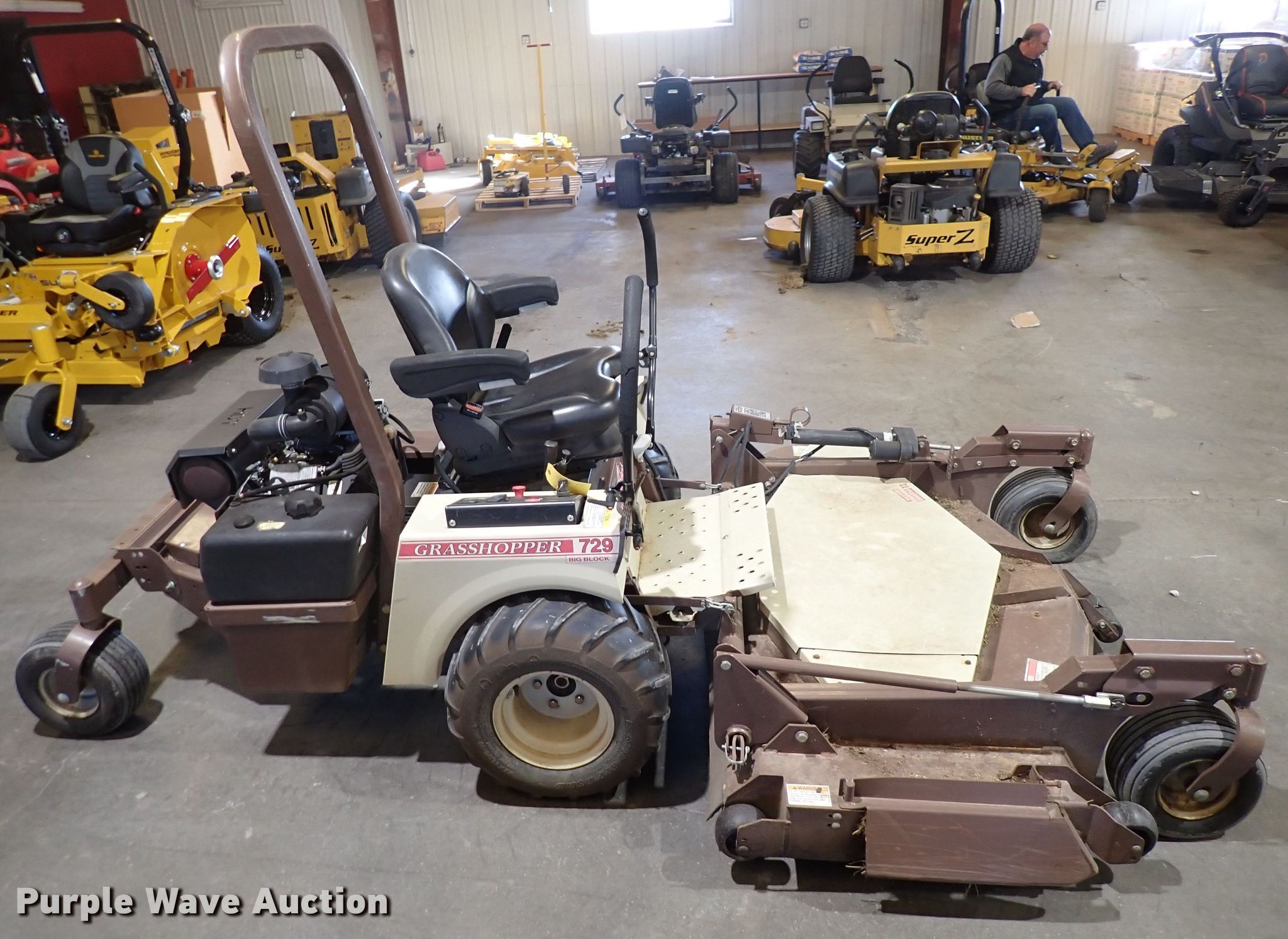 Grasshopper 729 Big Block ZTR lawn mower in Mcpherson, KS | Item IV9444 sold | Purple Wave