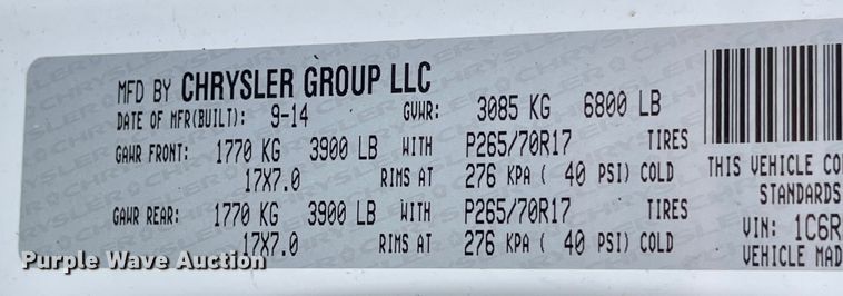 2014 Dodge Ram 1500 Crew Cab pickup truck in Eighty Four, PA | Item ...