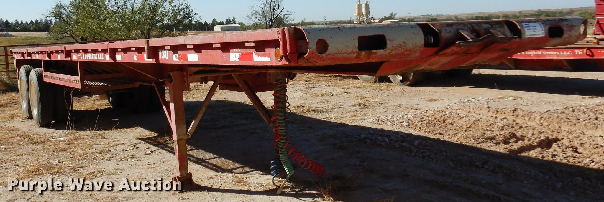 1979 Hobbs oilfield trailer in Shattuck, OK | Item DL6056 sold | Purple ...
