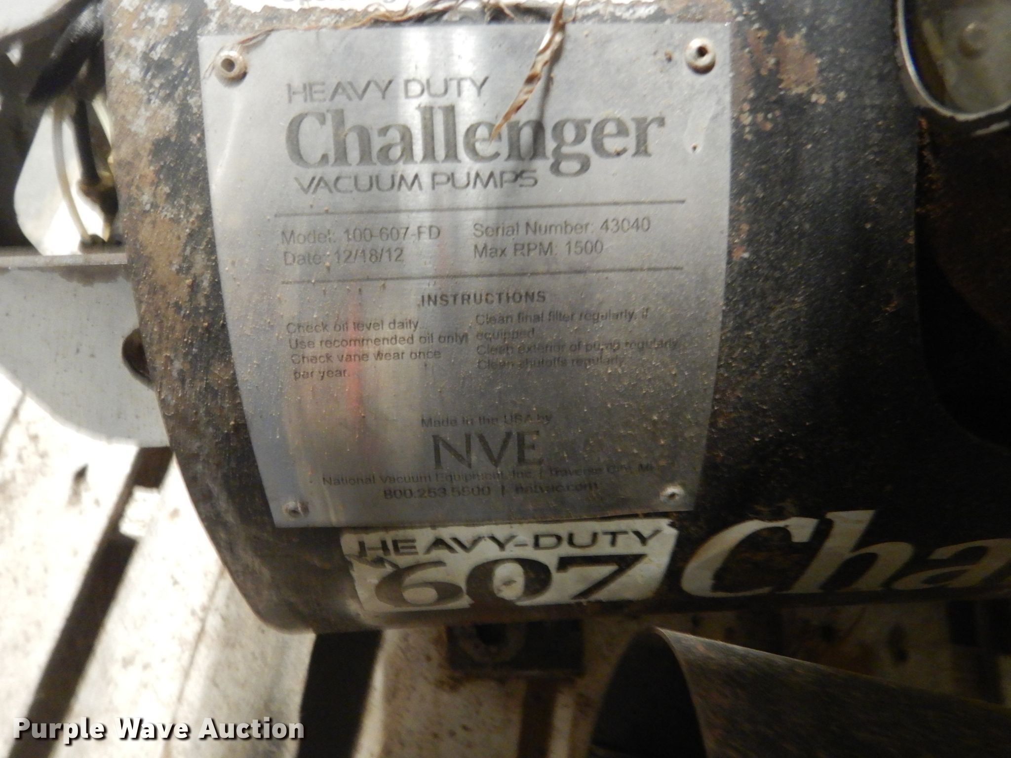 (2) Challenger 607 pumps in Shattuck, OK | Item KO9777 sold | Purple Wave