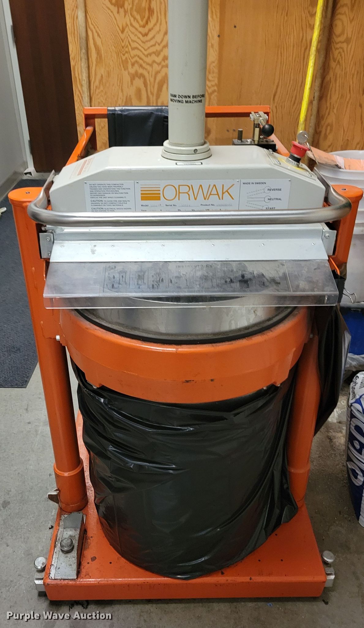 Orwak 5030-B trash compactor in Wichita, KS | Item IN9042 sold | Purple ...