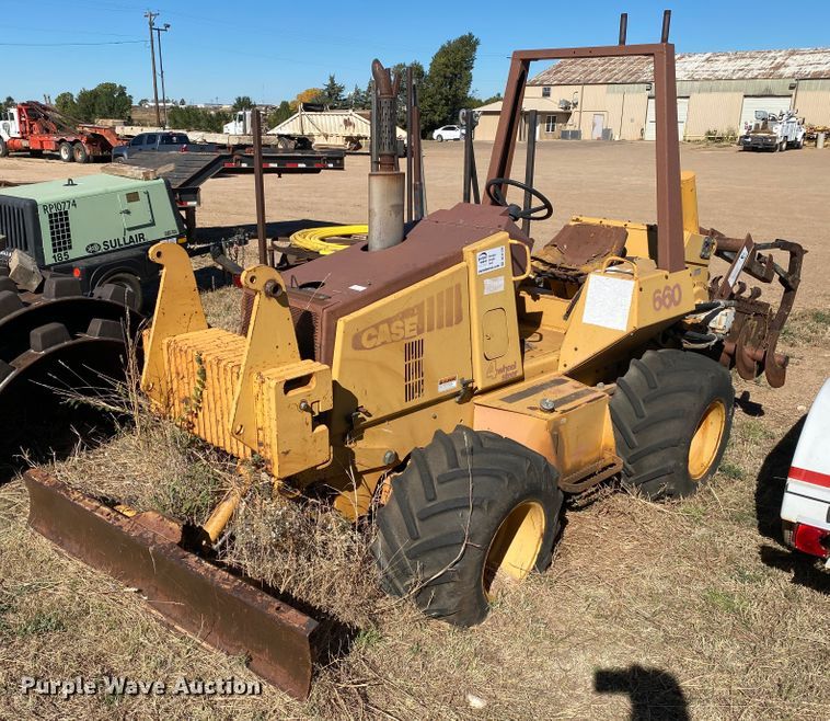 1994 Case 660 trencher in Beaver, OK | Item DL6130 sold | Purple Wave