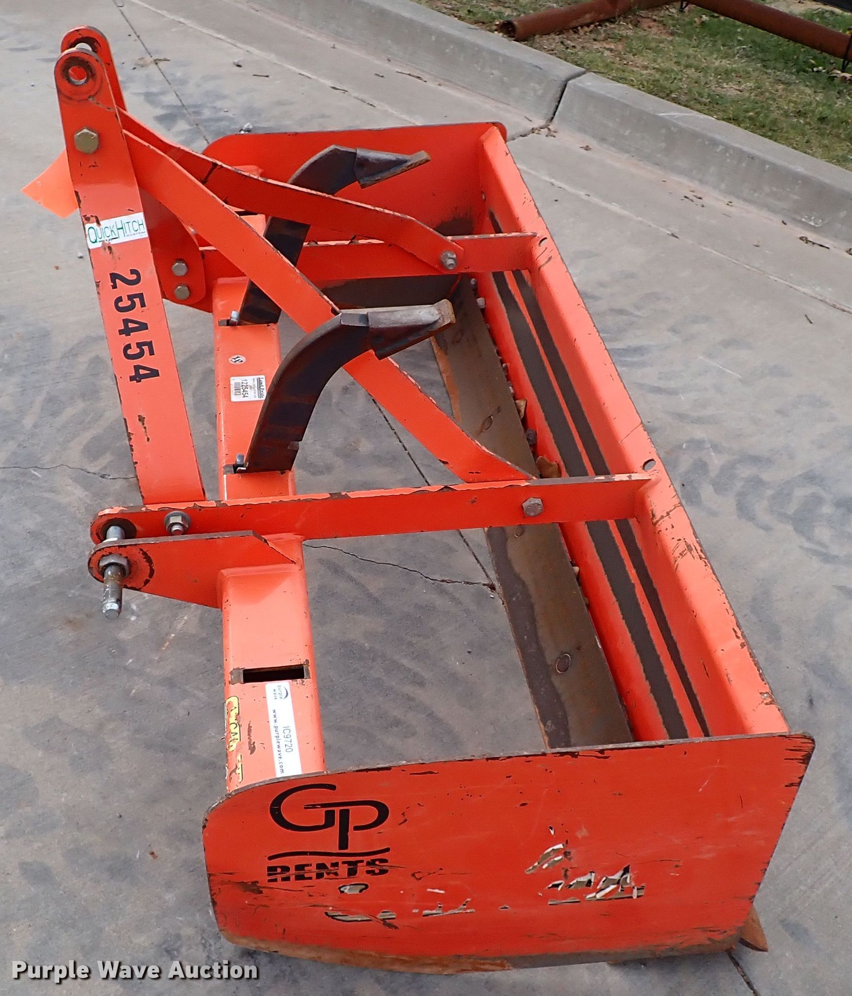 Land Pride BB1260 box blade in Edmond, OK | Item IC9720 sold | Purple Wave