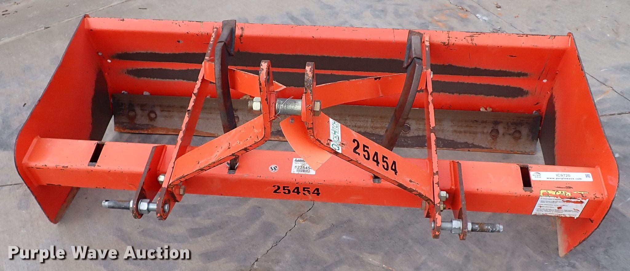 Land Pride BB1260 box blade in Edmond, OK | Item IC9720 sold | Purple Wave