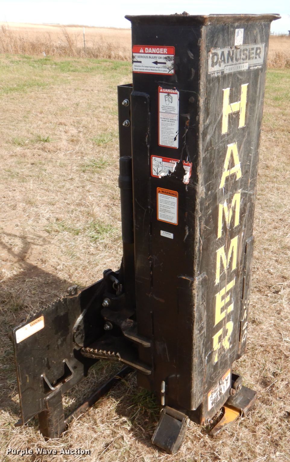 Danuser SM40 skid steer post driver in Davis, OK | Item JD9563 sold ...