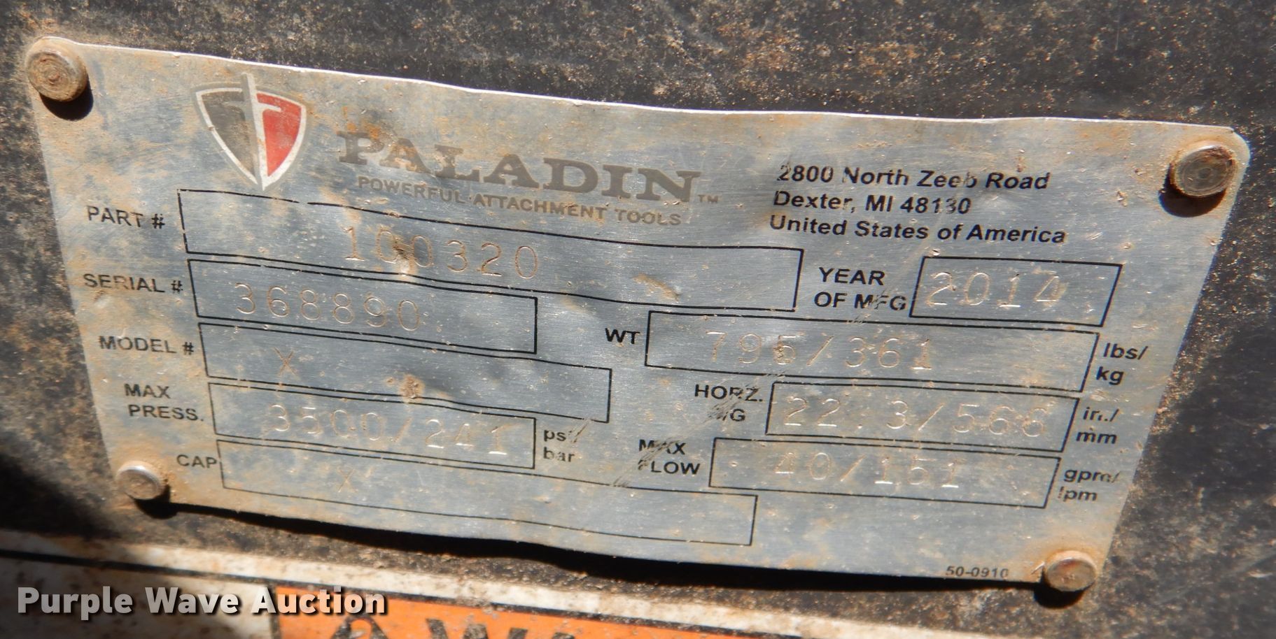 2014 Bradco skid steer stump grinder in Davis, OK | Item JD9566 sold ...