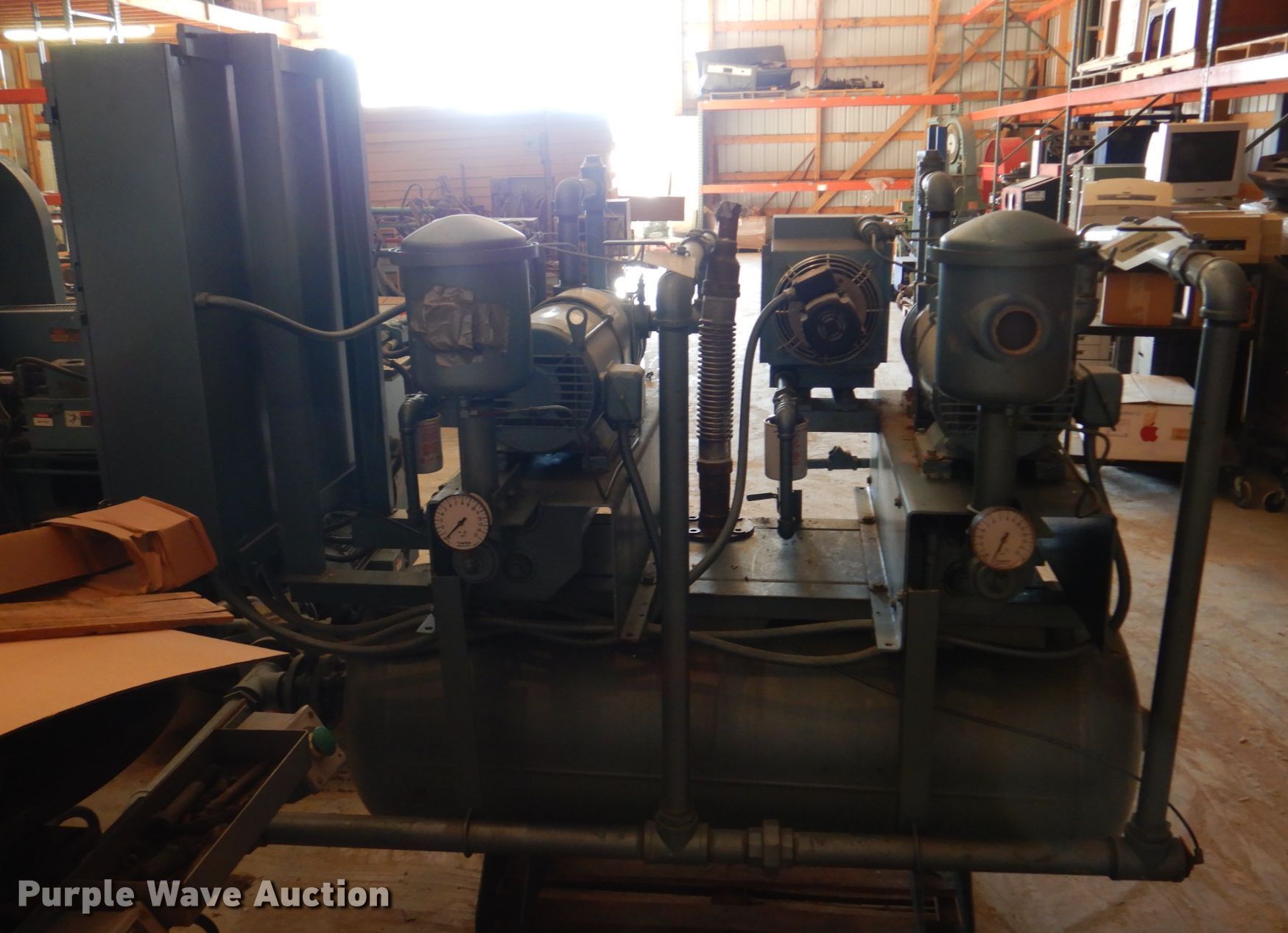 Squire-Cogswell Co. E-2TR-460-5.0DU air compressor in Wellsville, MO ...
