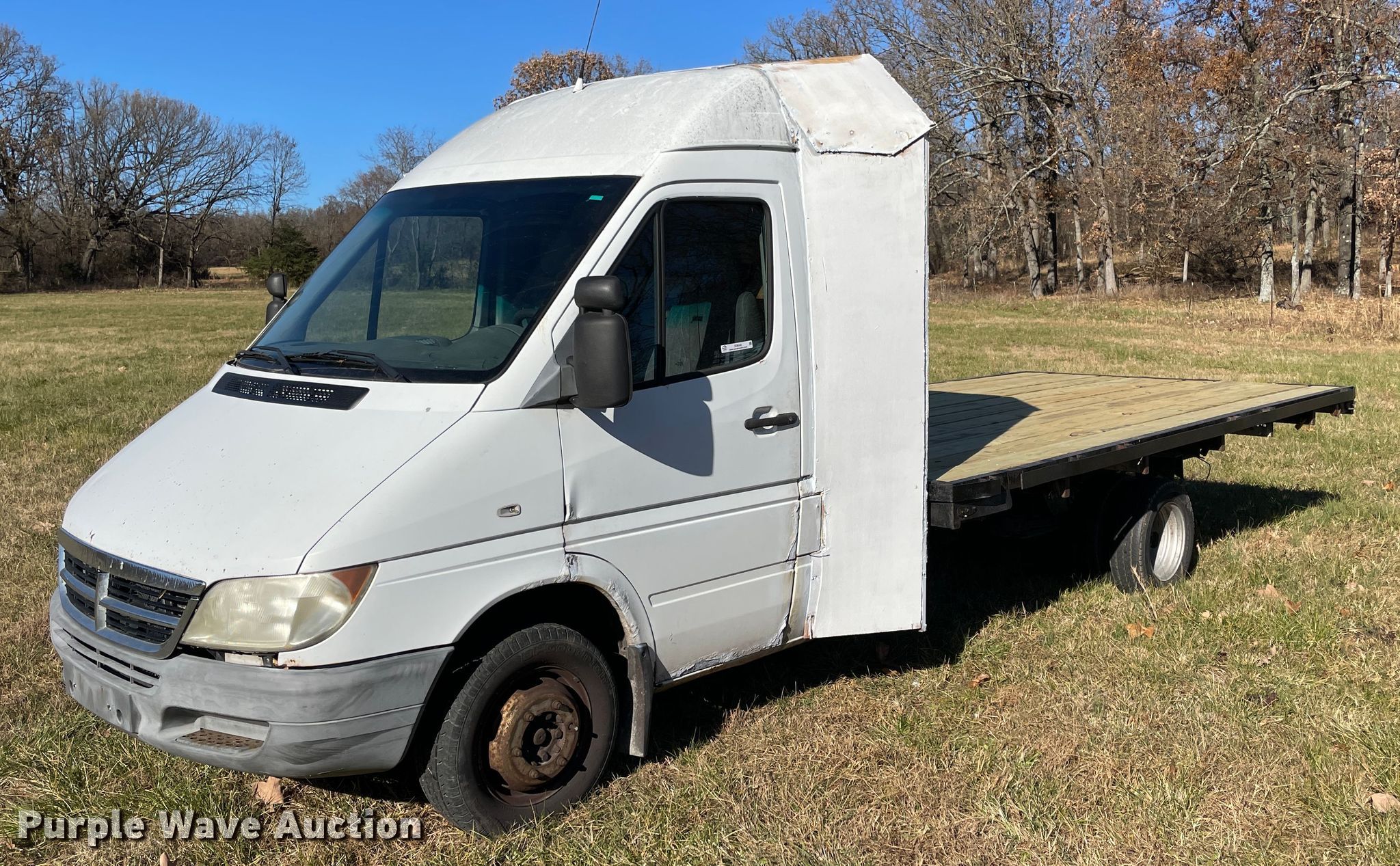 2003 Freightliner Sprinter 3500 flatbed van in Sarcoxie, MO | Item ...