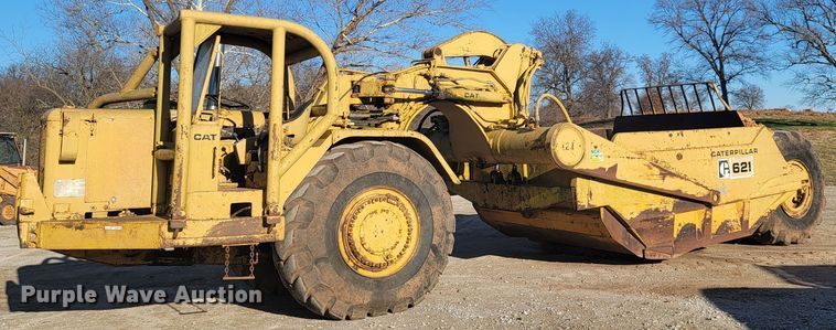 Caterpillar 621 scraper in Miami, OK | Item HF9259 sold | Purple Wave