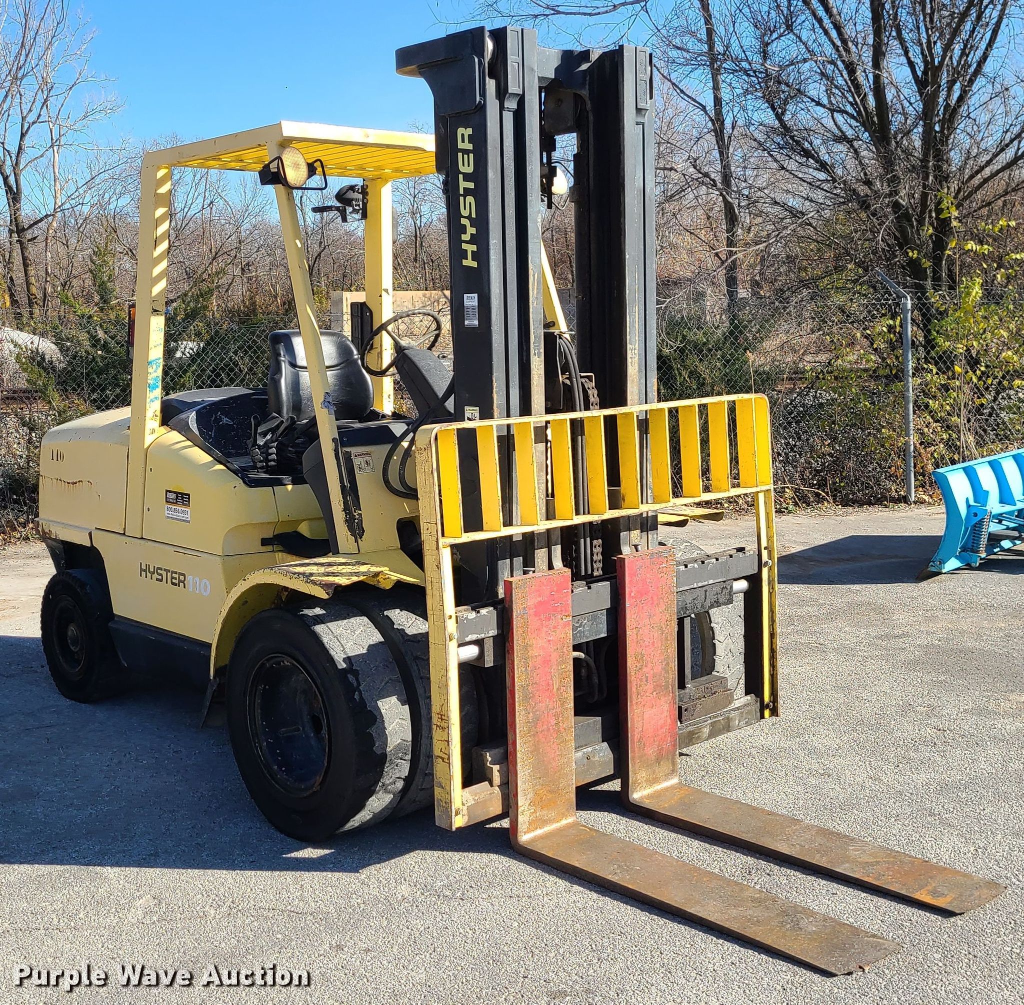 Hyster H110XM forklift in Grandview, MO | Item DJ1646 sold | Purple Wave