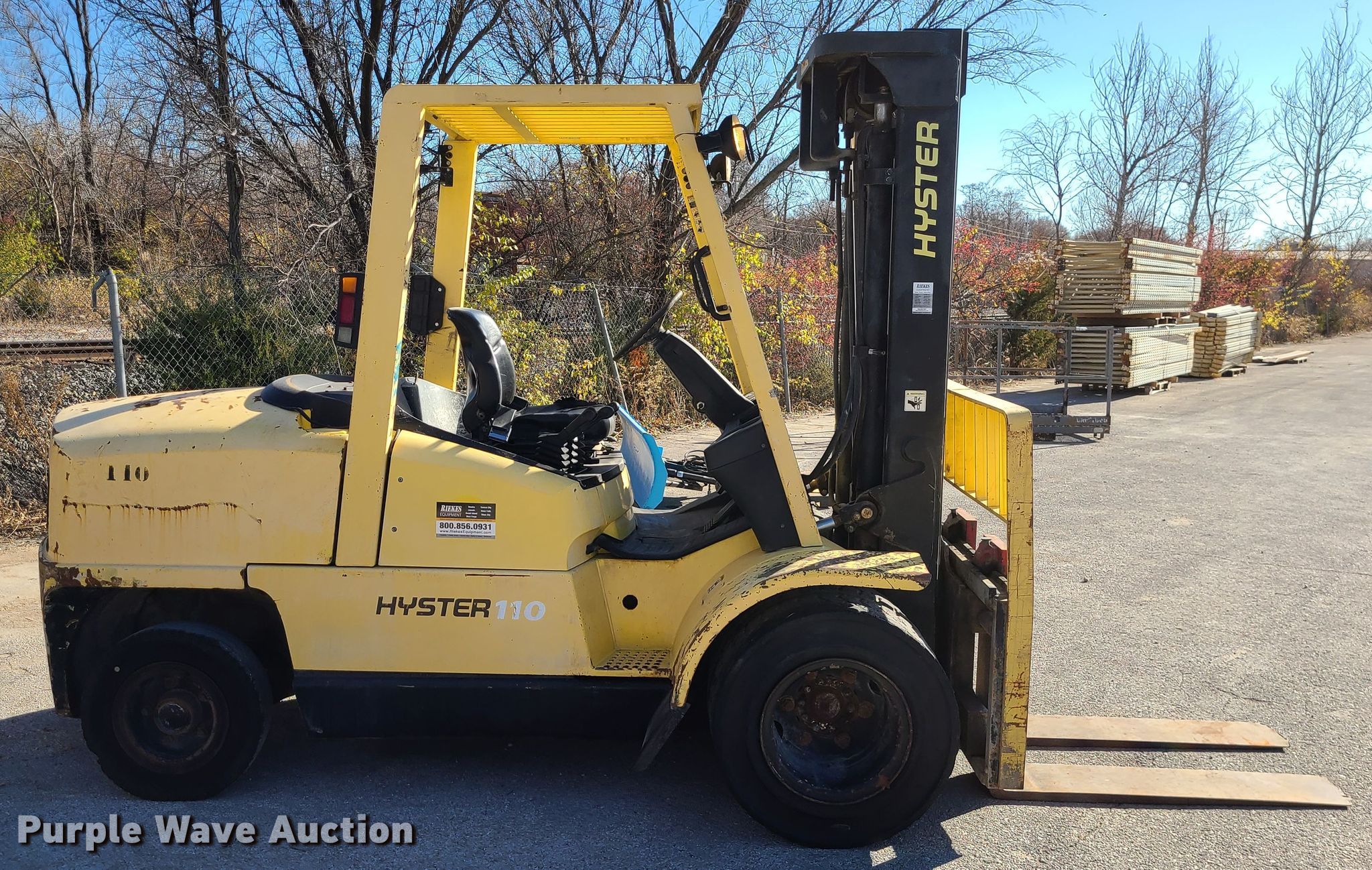 Hyster H110XM forklift in Grandview, MO | Item DJ1646 sold | Purple Wave