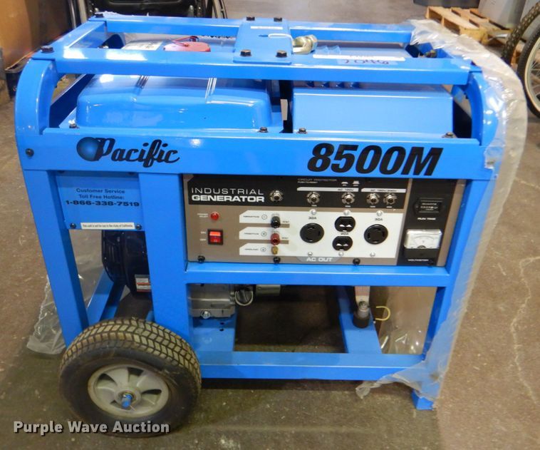 Pacific 8500M generator in Tulsa, OK | Item KV9389 sold | Purple Wave
