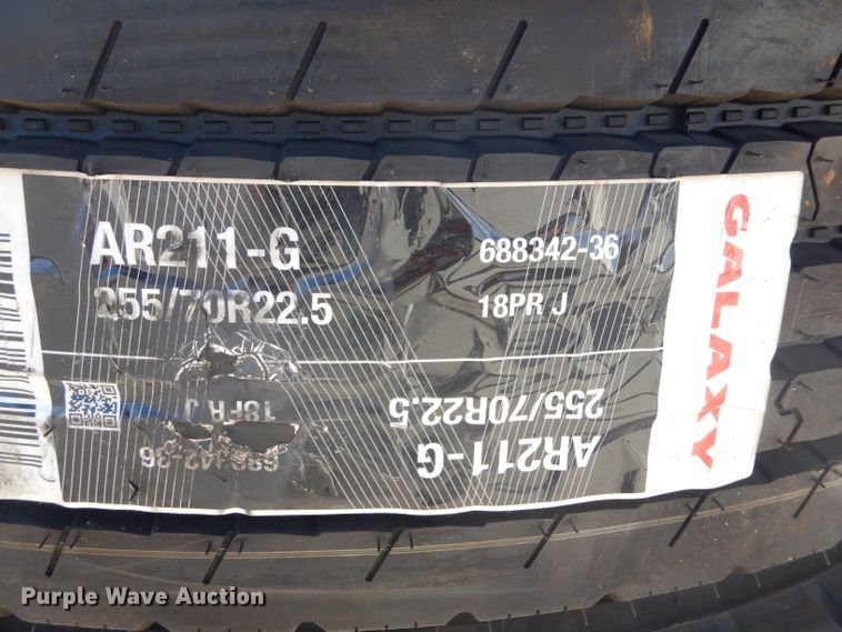 (8) Galaxy AR211-G 255/70R22.5 tires in Logan, KS | Item IV9899 sold ...