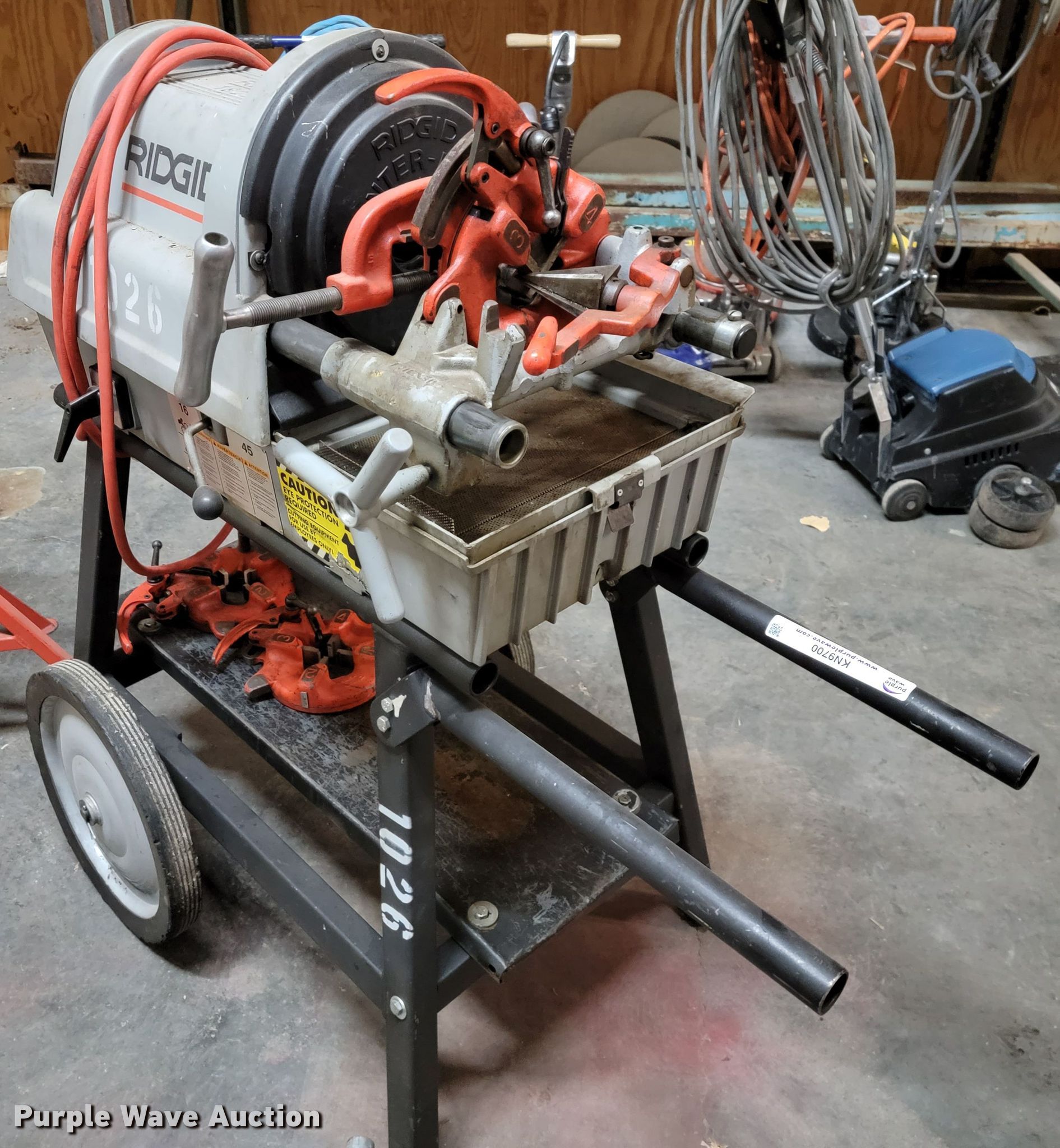 Ridgid 1822-I pipe threader in Joplin, MO | Item KN9700 sold | Purple Wave