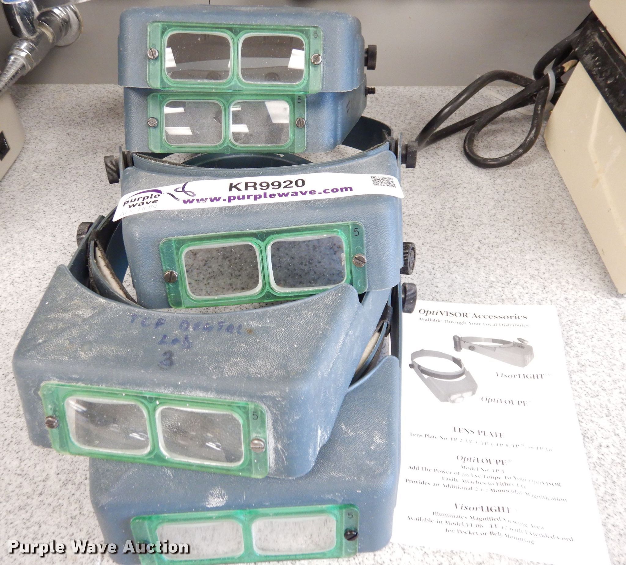 (18) OptiVisor accessories in Lansing, KS | Item KR9920 sold | Purple Wave