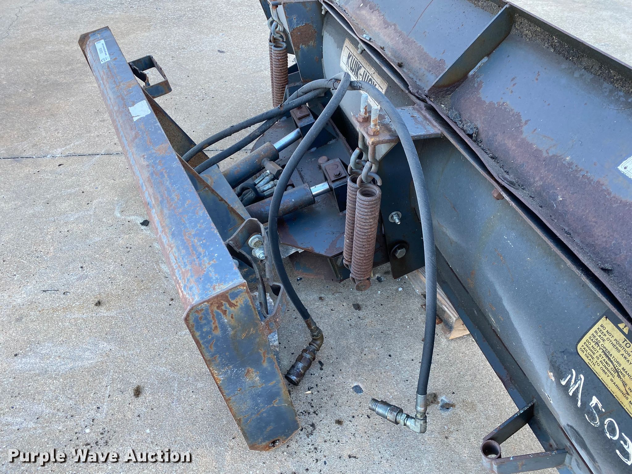 Kwik-Way 7' W skid steer snow plow in Tulsa, OK | Item IG9656 sold ...