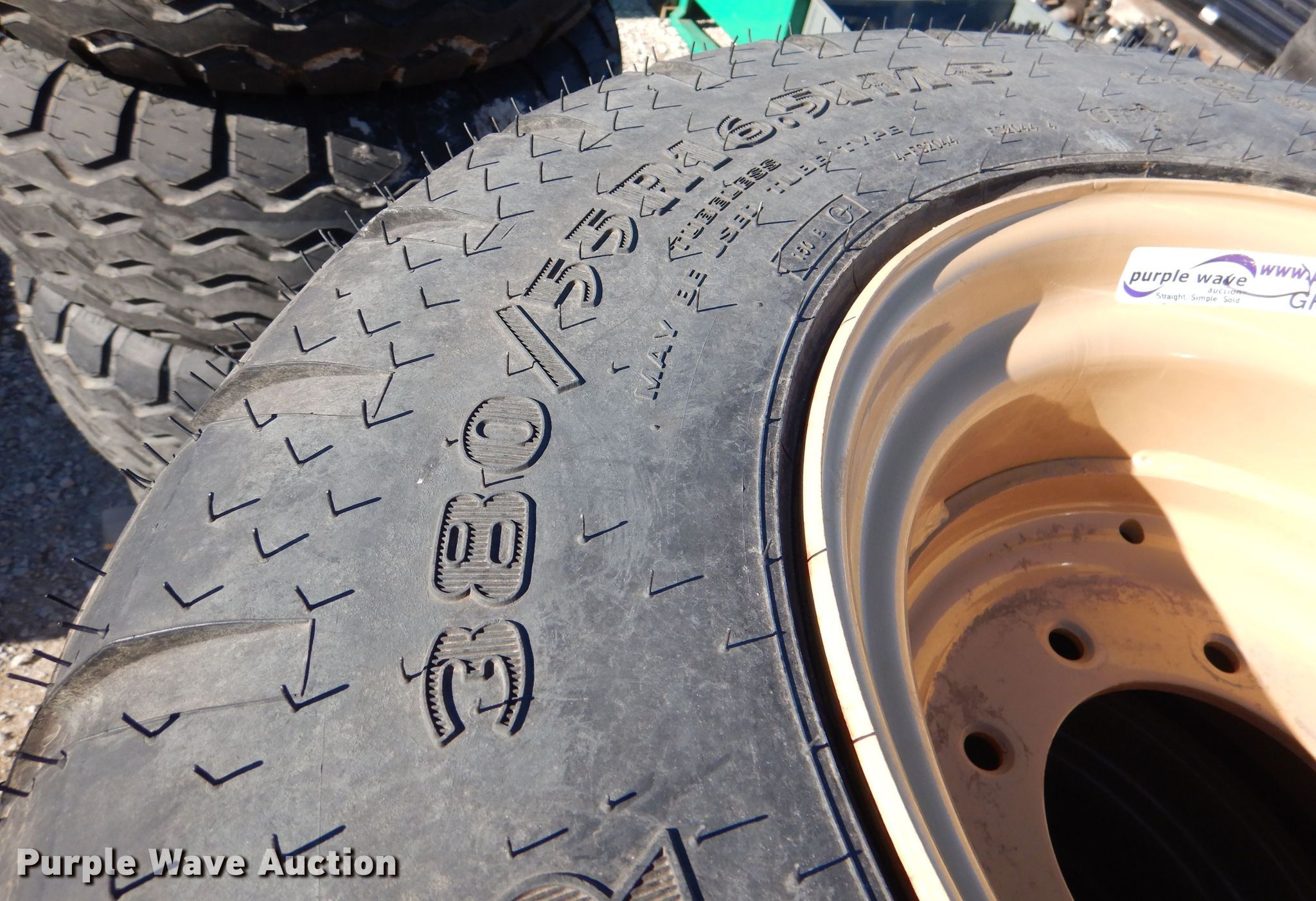 (4) Goodyear FS24 380/55R16.5 tires and wheels in Assaria, KS | Item ...