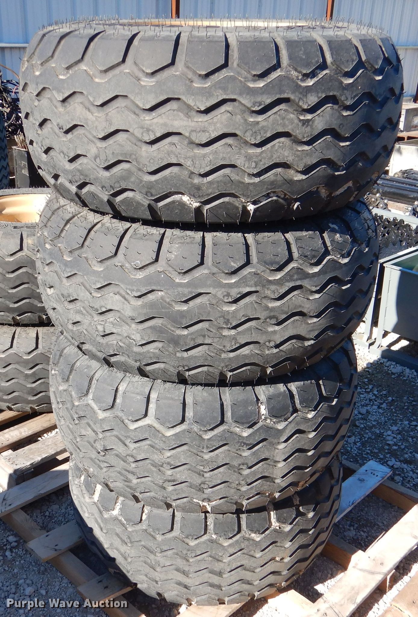 (4) Goodyear FS24 380/55R16.5 tires and wheels in Assaria, KS | Item ...