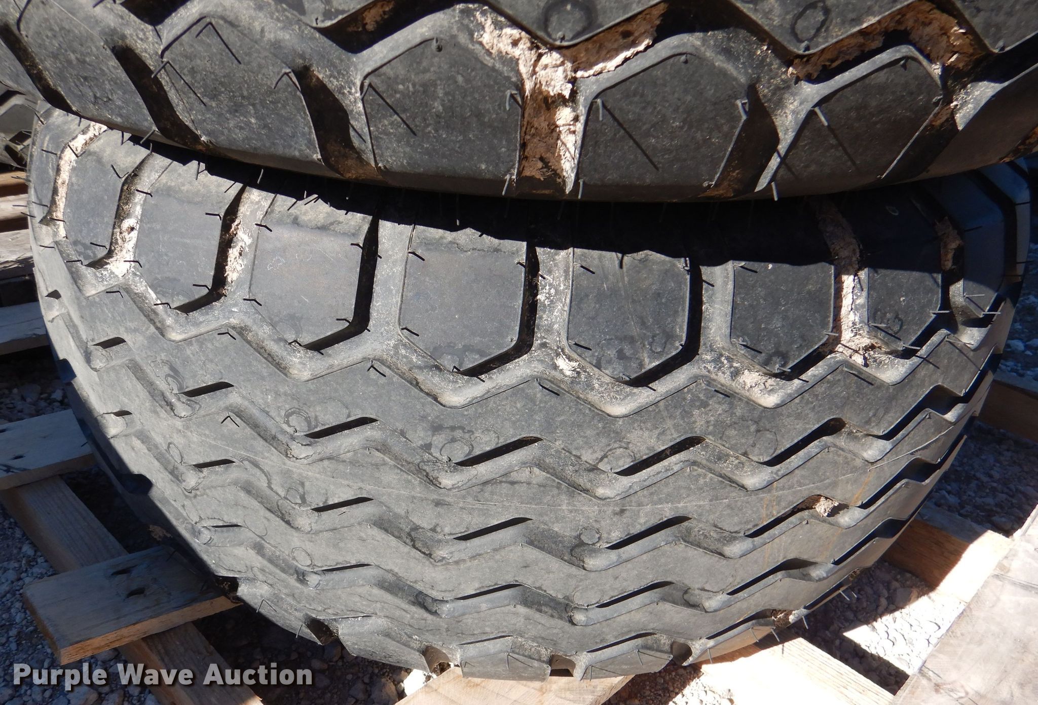(4) Goodyear FS24 380/55R16.5 tires and wheels in Assaria, KS | Item ...