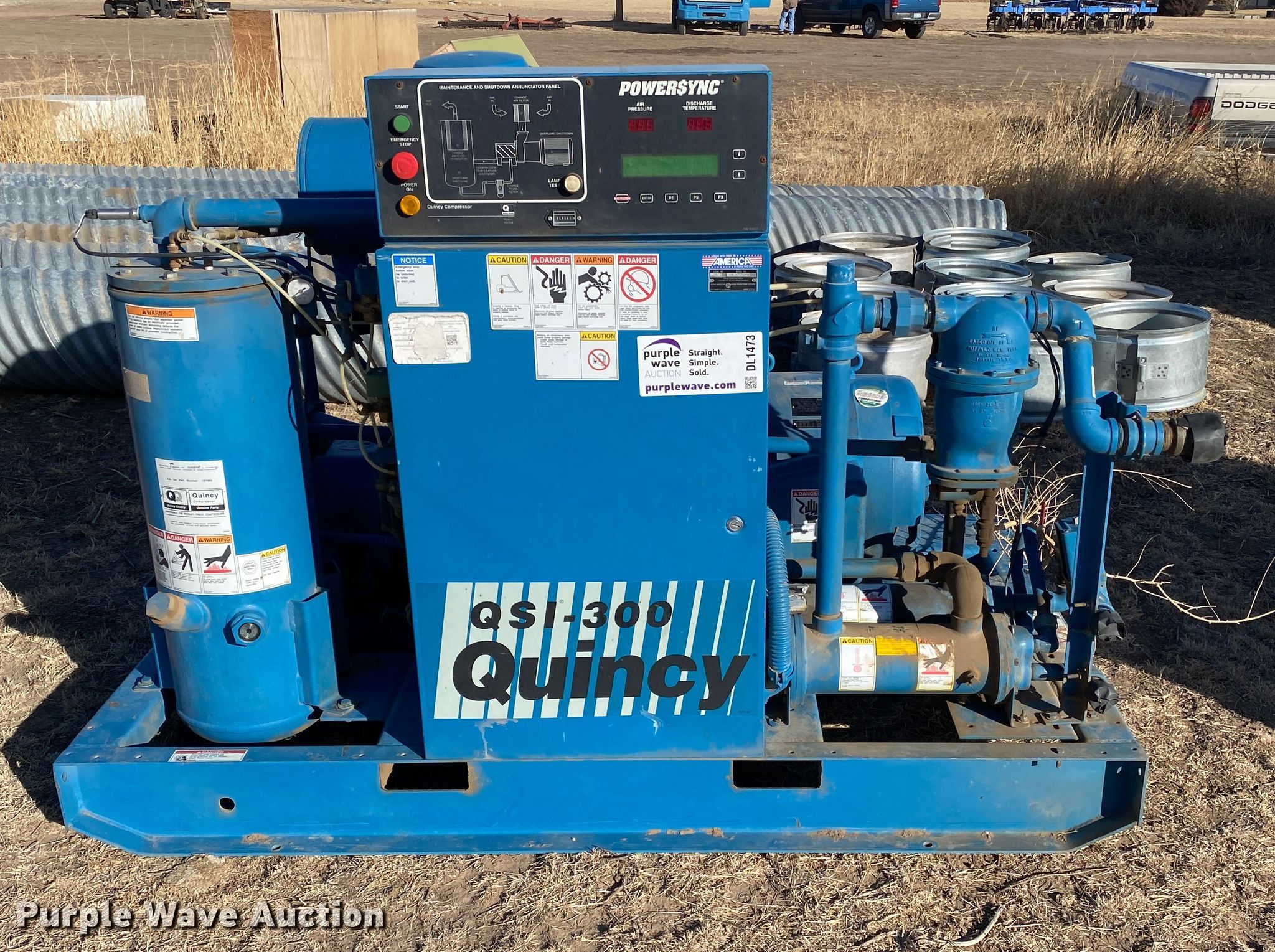 Quincy QSI-300 air compressor in Sublette, KS | Item DL1473 sold ...