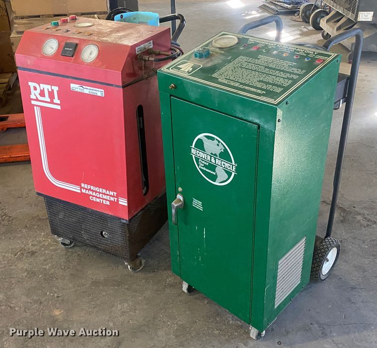 (2) refrigerant recovery machines in Borger, TX | Item EX9606 sold ...