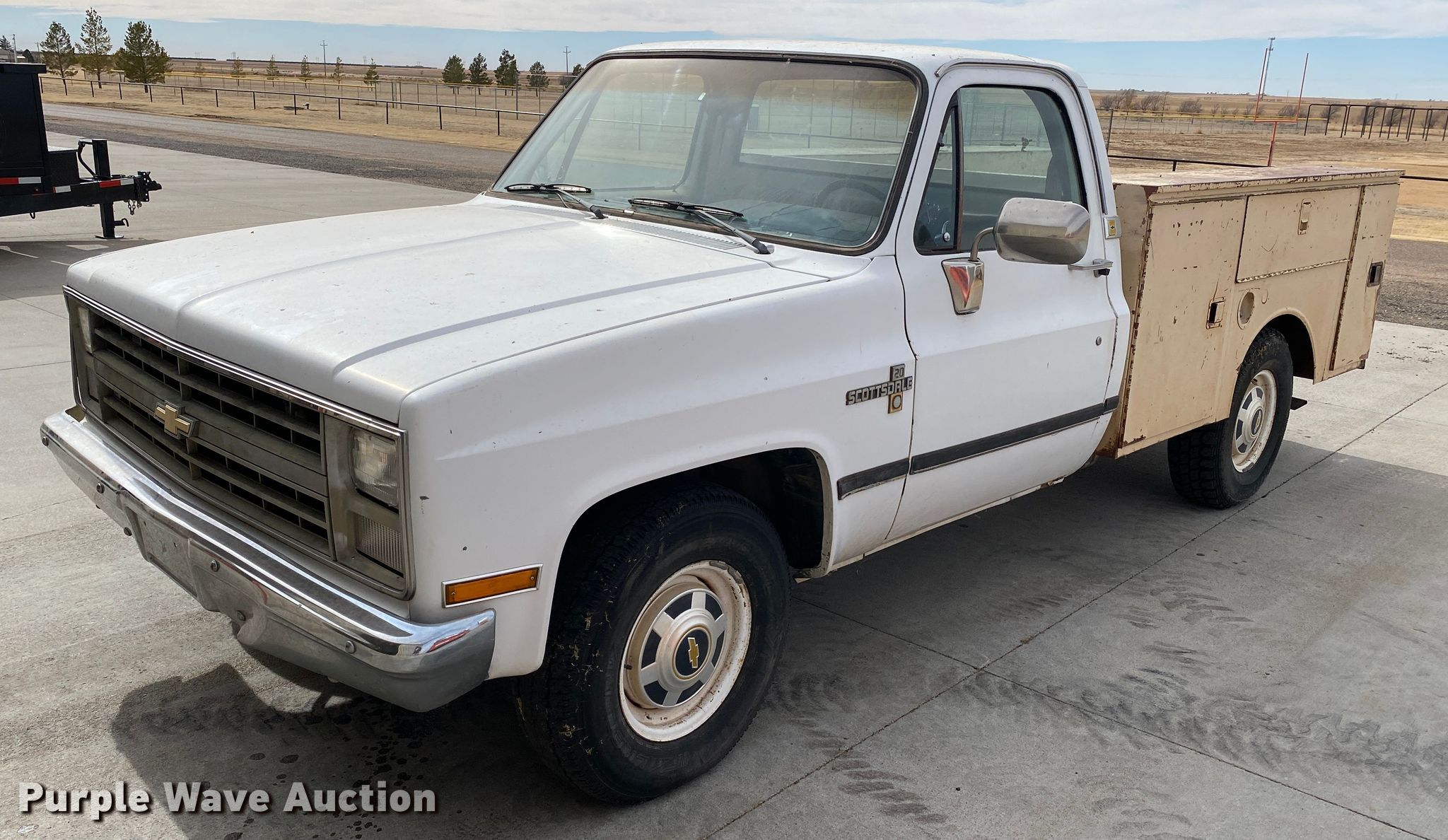 1986 Chevrolet C20 utility bed pickup truck in Elkhart, KS | Item ...