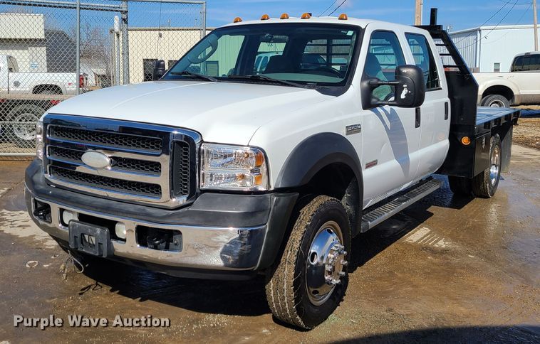 2007 Ford F450 Super Duty Crew Cab flatbed truck in Grain Valley, MO ...