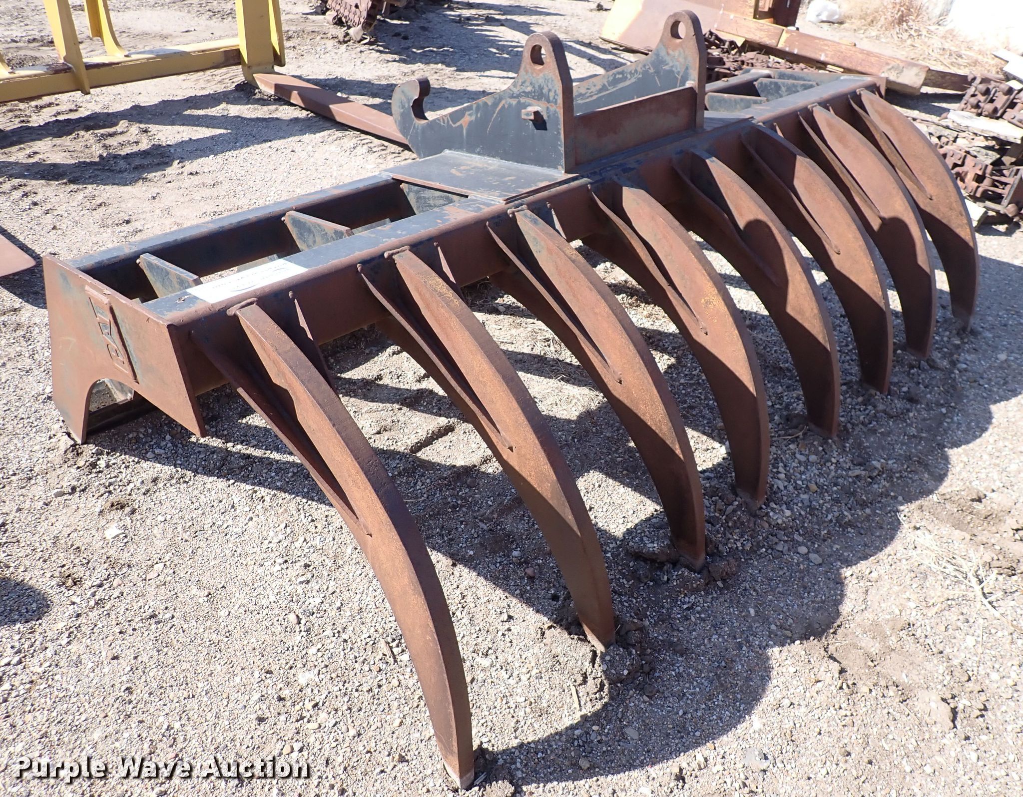 Caterpillar 108" W root rake in Wichita, KS | Item DC4052 sold | Purple ...