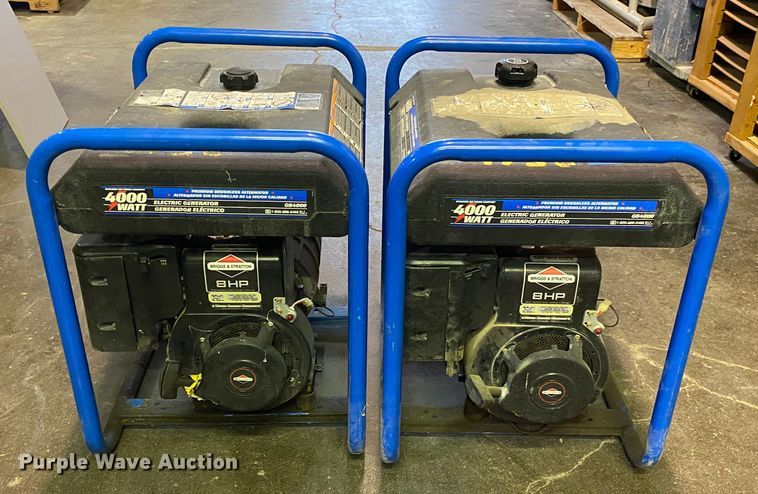 (2) Devilbiss GB4000 generators in Tulsa, OK | Item KE9505 sold ...