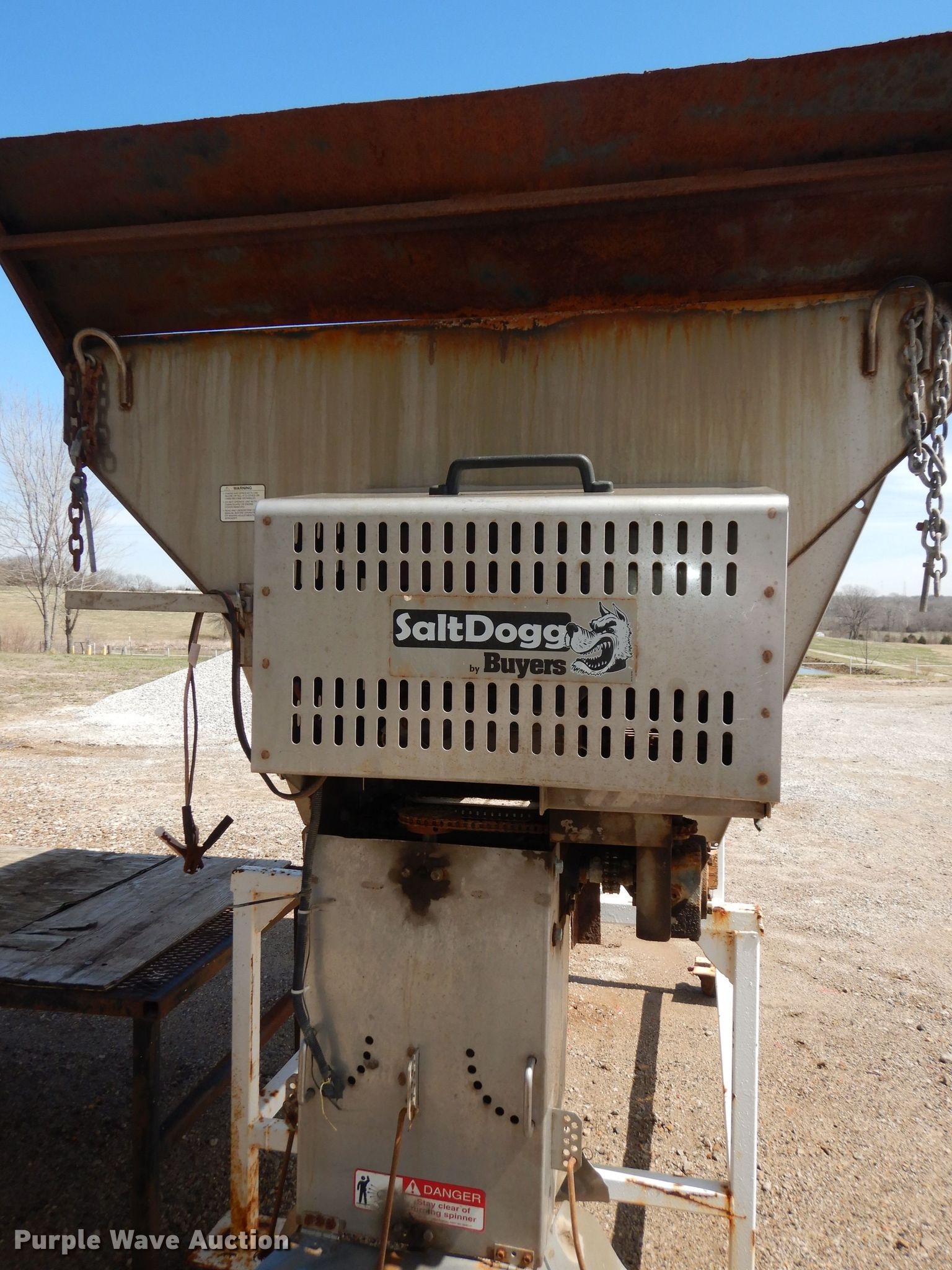 Salt Dogg Vbox SS spreader in Louisburg, KS | Item JV9182 sold | Purple ...