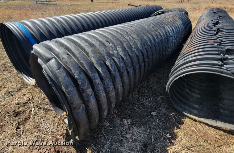 (3) plastic culverts in Mulberry, KS | Item HF9310 sold | Purple Wave