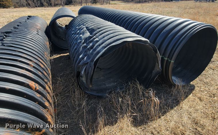 (3) plastic culverts in Mulberry, KS | Item HF9310 sold | Purple Wave