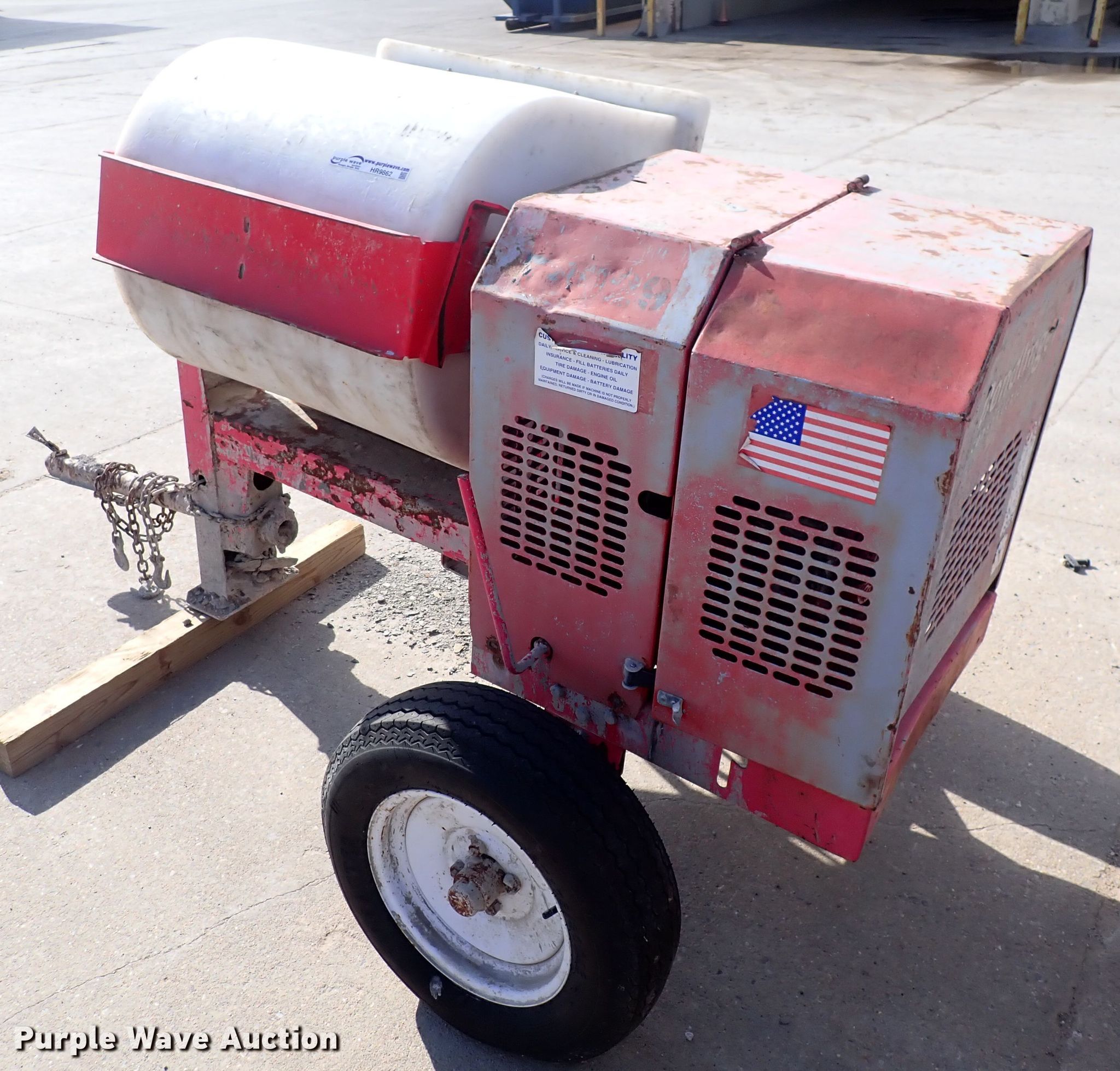 Whitman concrete mixer in Wichita, KS | Item HR9862 sold | Purple Wave