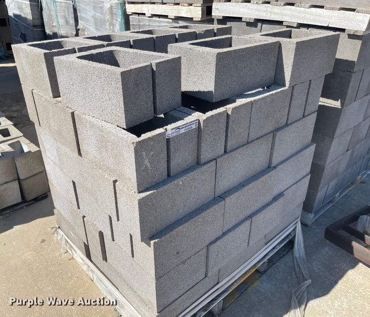 Pallet of lightweight plumbers concrete blocks in Salina, KS | Item ...