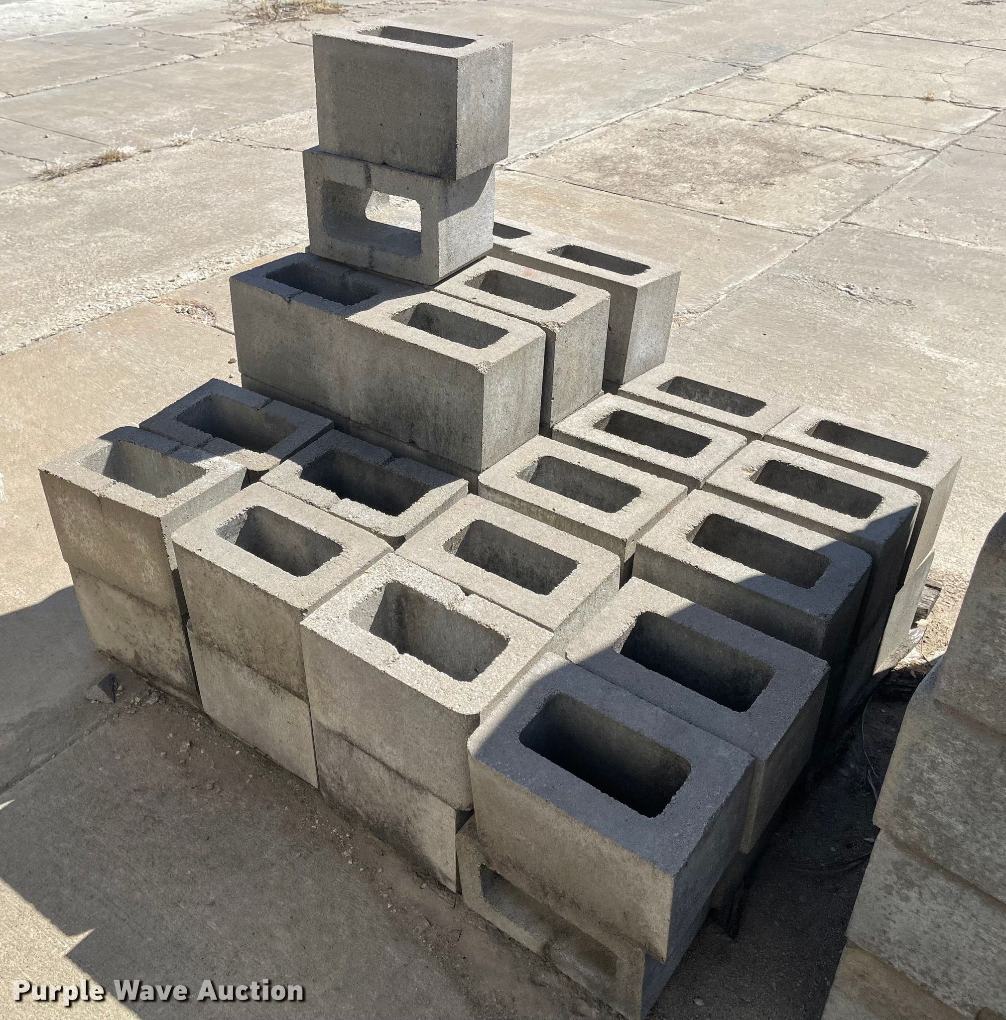 (8) cubes of 12" single bullnose concrete blocks in Salina, KS | Item ...