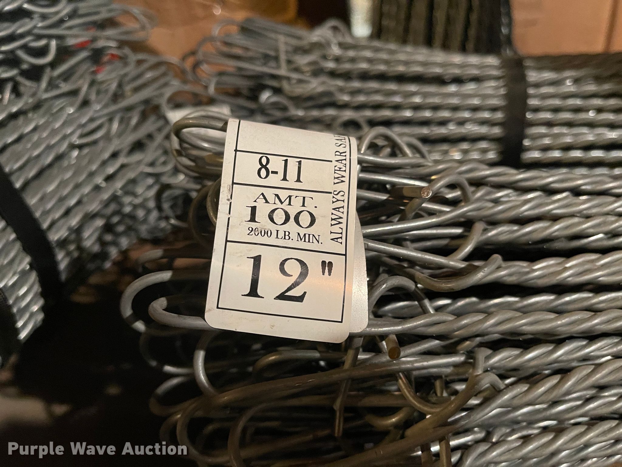 (10) bundles of 12" rod ties in Salina, KS | Item FV9308 sold | Purple Wave