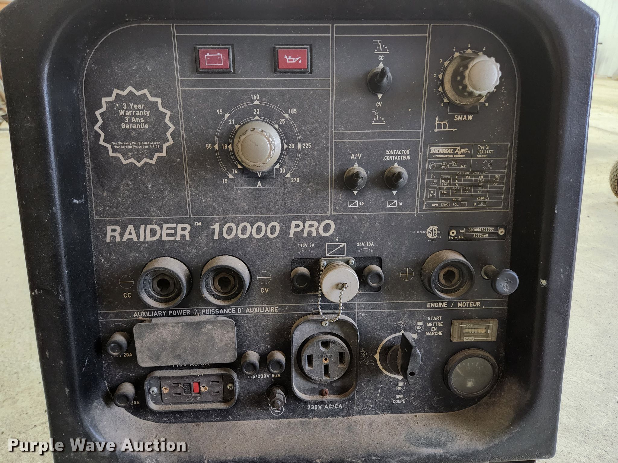 Thermal Arc Raider 10000 Pro welder/generator in Farmington, MO | Item ...