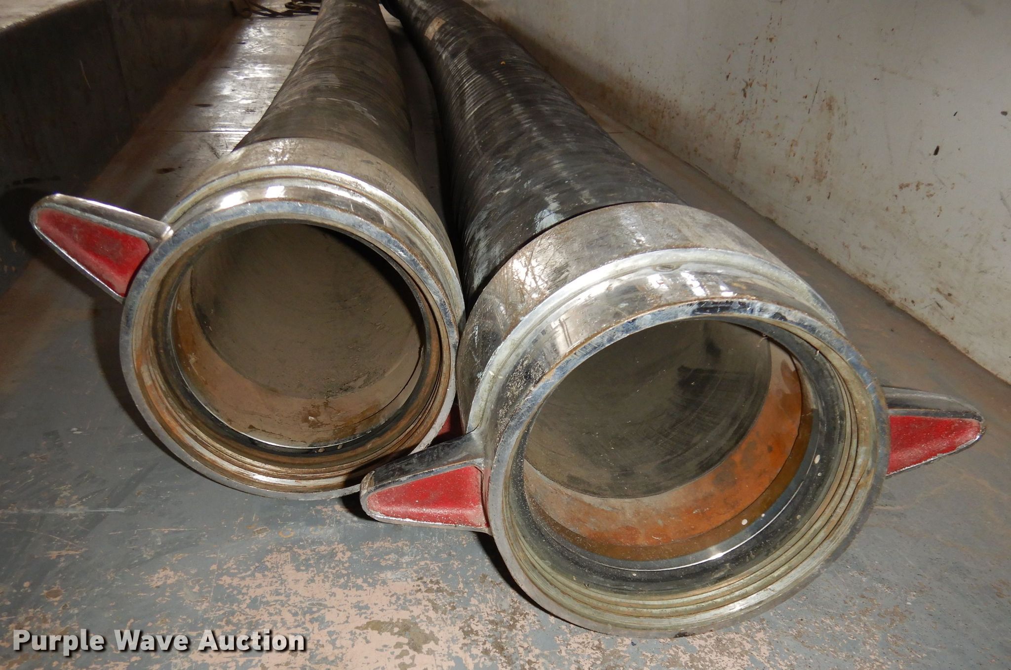 (2) 10'L x 6" diameter hard suction hoses in Abilene, KS | Item KM9716 ...