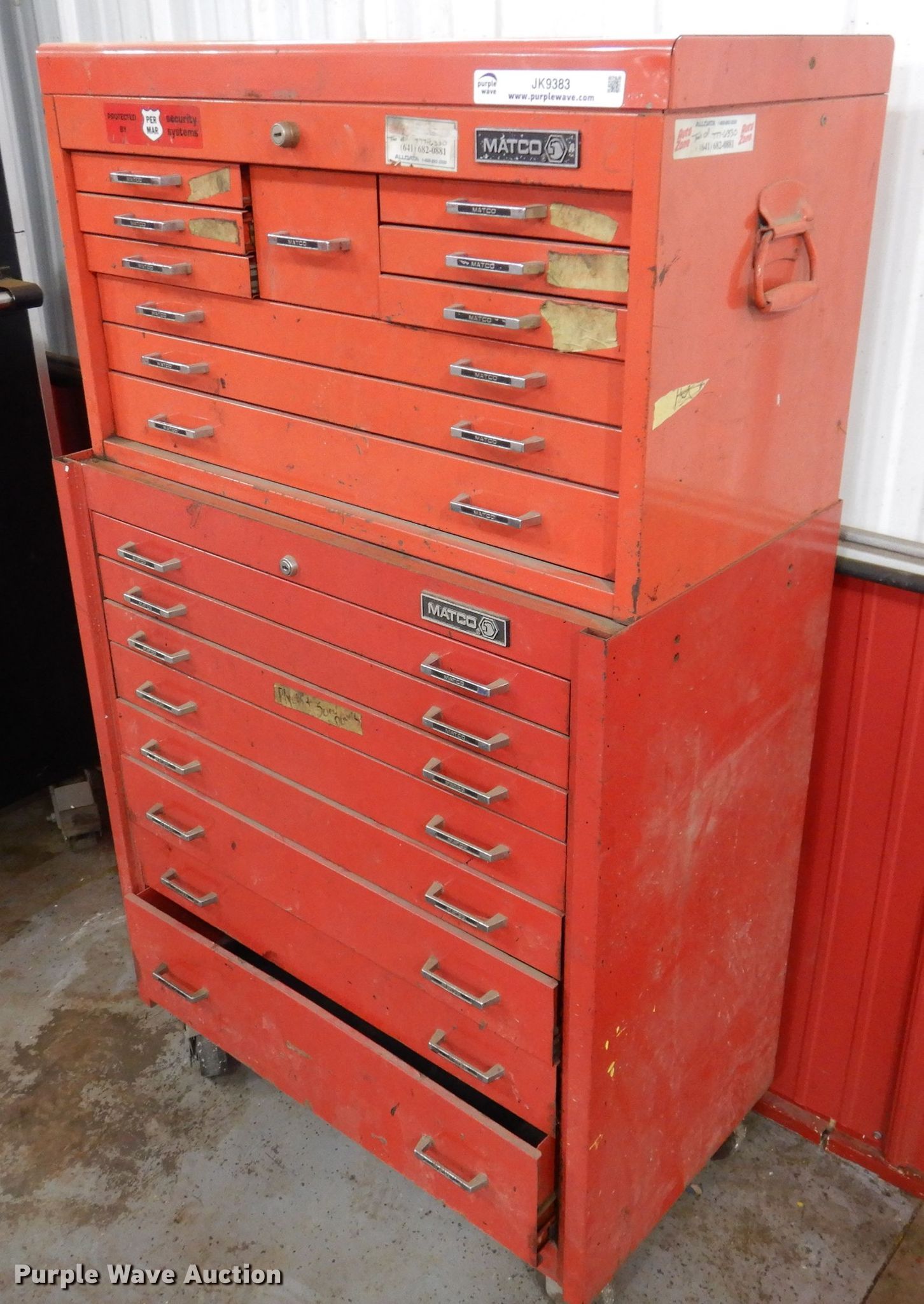 Matco toolbox in Ottumwa, IA | Item JK9383 sold | Purple Wave