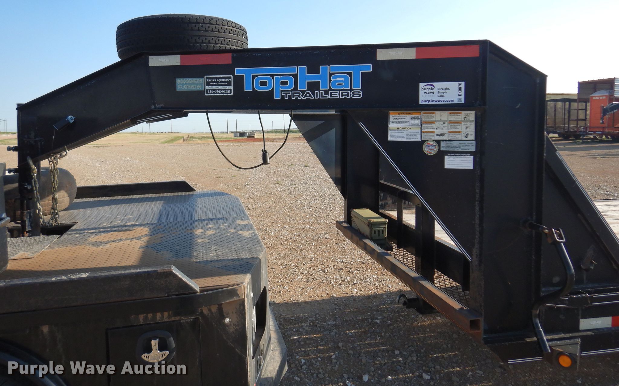 2013 Top Hat equipment trailer in Perry, OK | Item DK0870 sold | Purple ...