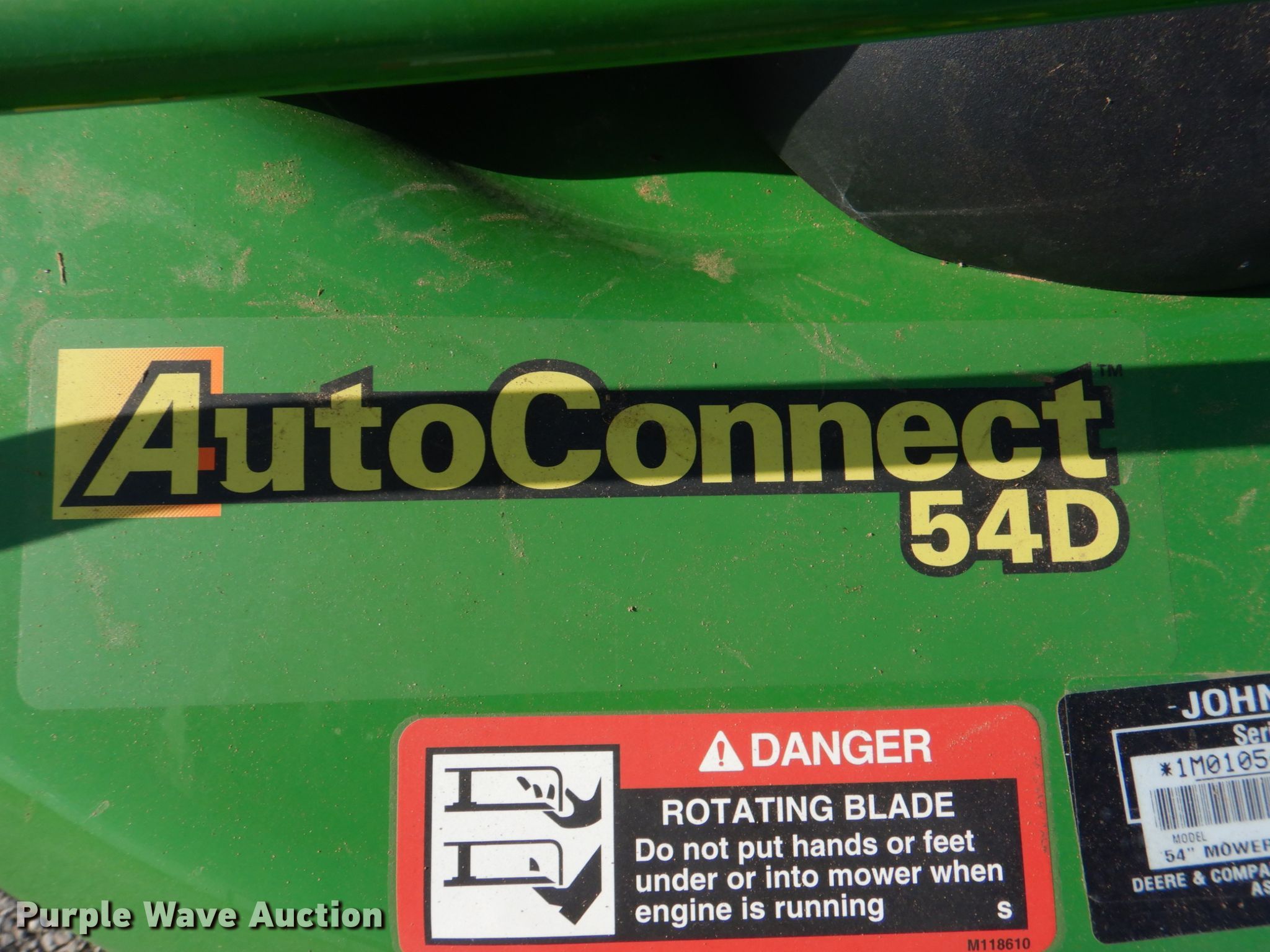 John Deere AutoConnect 54D mower deck in Marlow, OK | Item KP9172 sold ...